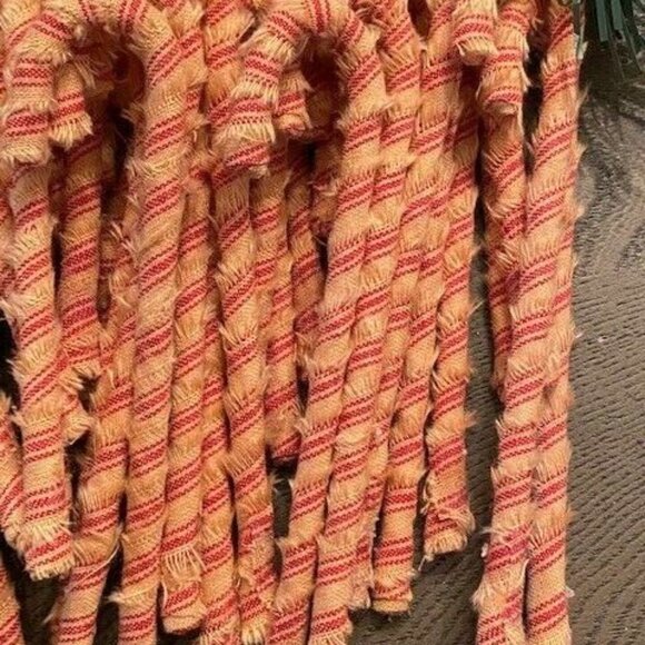 Handmade | Holiday | 48 Primitive 6 Homespun Fabric Candy Canes ...